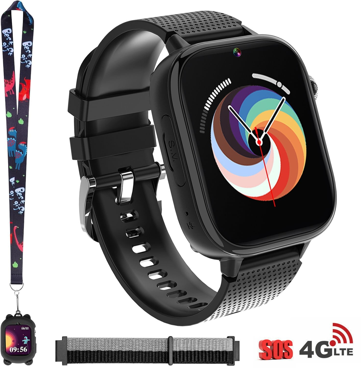 TOPCHANCES 4G Smart Watch for Boys Girls, 1.83in Touch Screen Kids ...