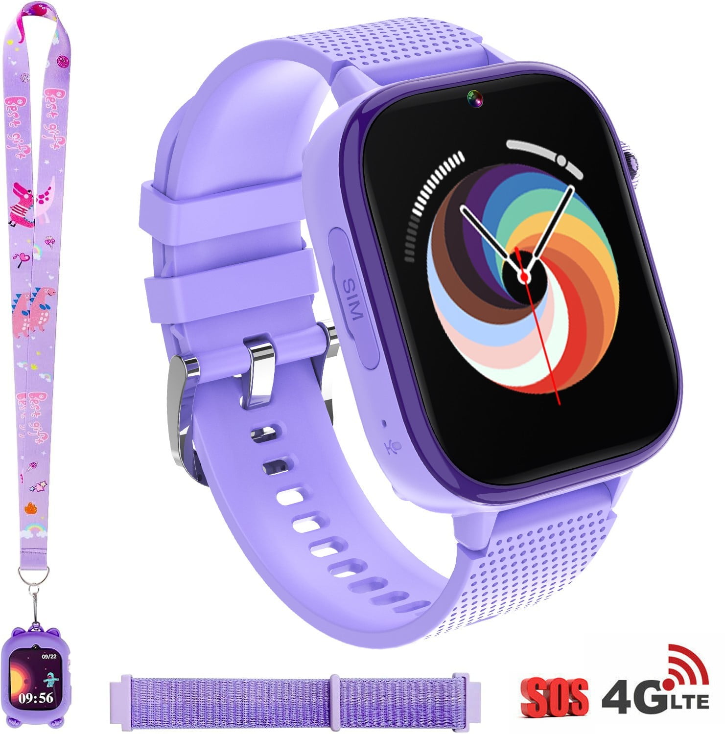 TOPCHANCES 4G Smart Watch for Boys Girls, 1.83in Touch Screen Kids ...
