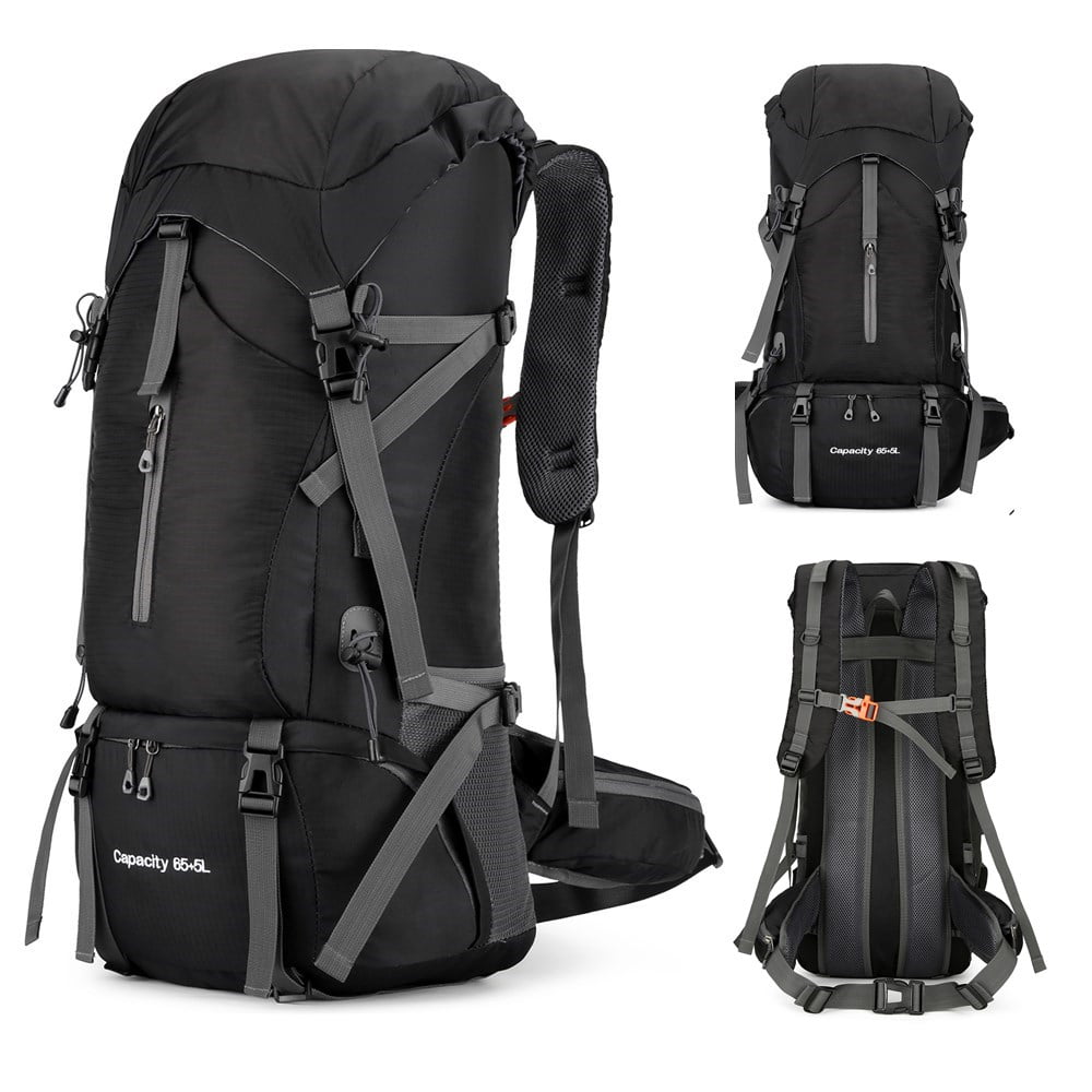 TOPCHANCES 70L Hiking Backpack, Waterproof Camping Essentials Bag with ...