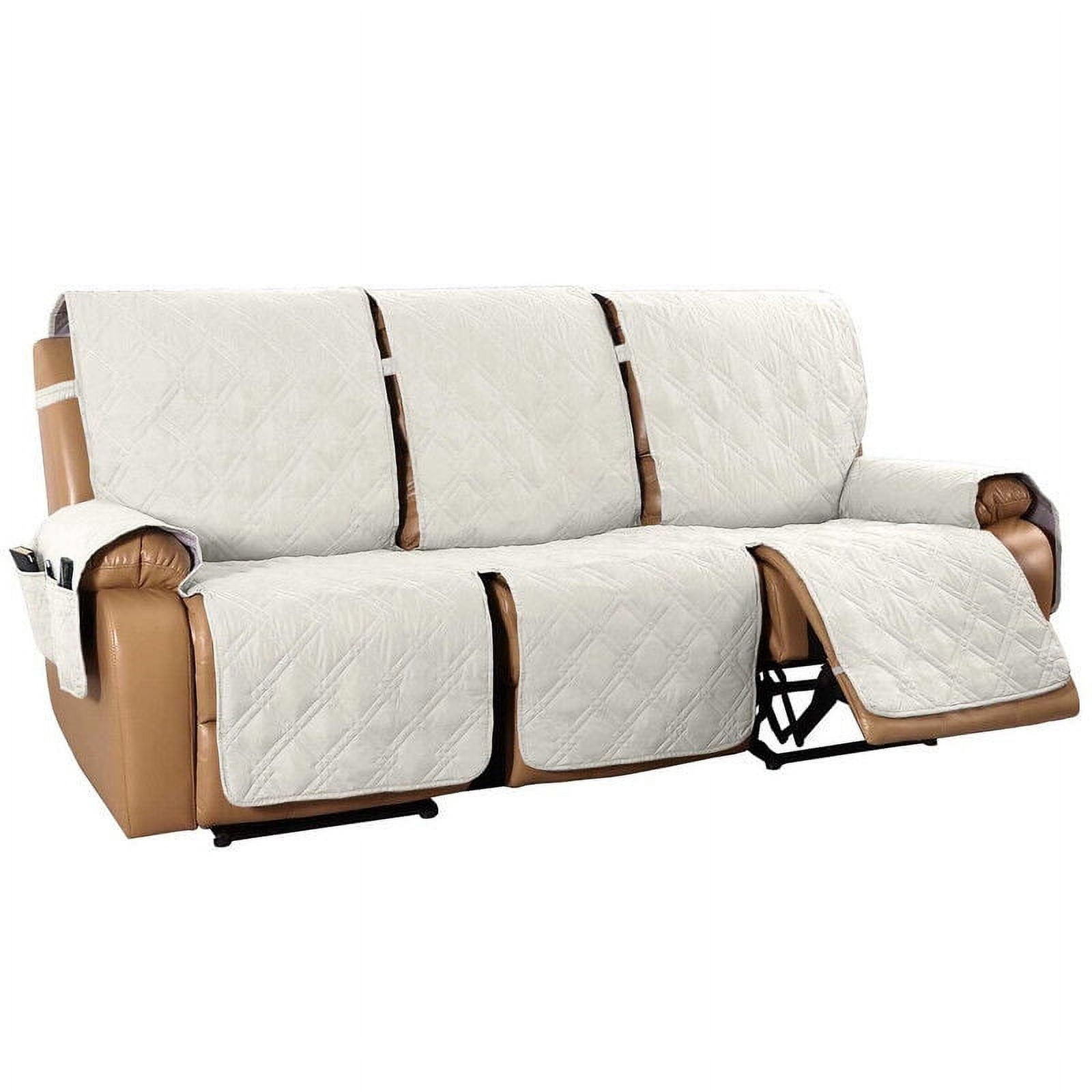 TOPCHANCES 3-Seat Living Room Anti-Slip Recliner Sofa Cover, Waterproof ...