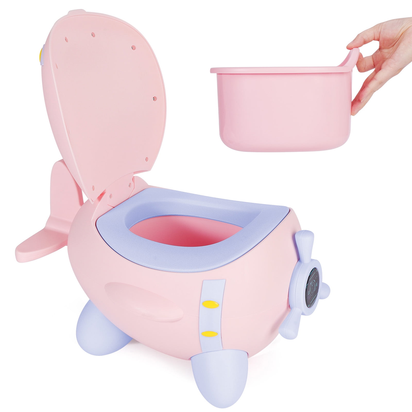 TOPCHANCES Baby Potty Training Seat, Foldable Potty Toilet Seat with ...