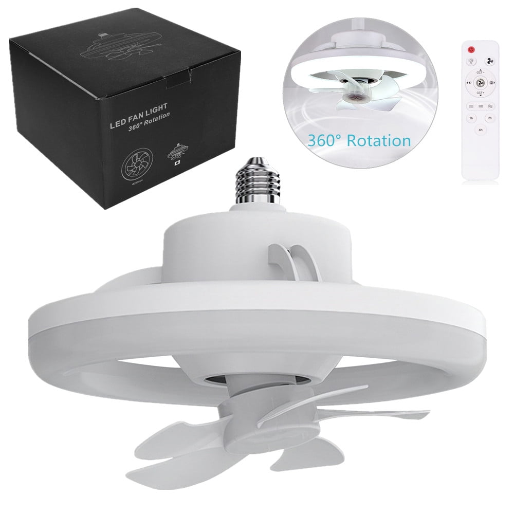 Topchances 10" Mini Ceiling Fans with Lights and Remote Control ...