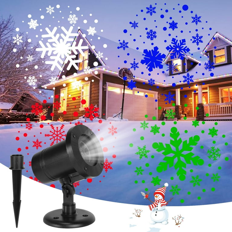 led snowfall lamp