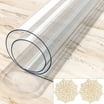 Cut Size in USA for You Soft Glass Crystal Clear Transparent PVC Table ...