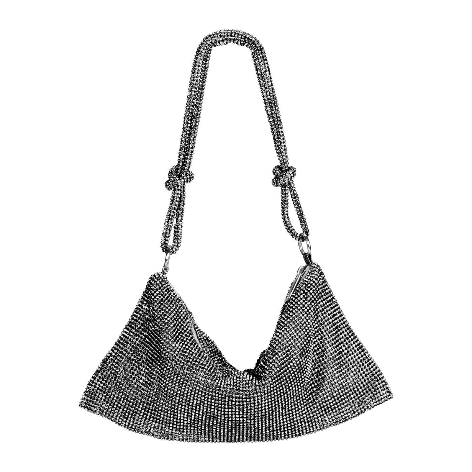 TOPCHANCES Fashion Rhinestone Bling Evening Purse Clutch Bag Handbag ...