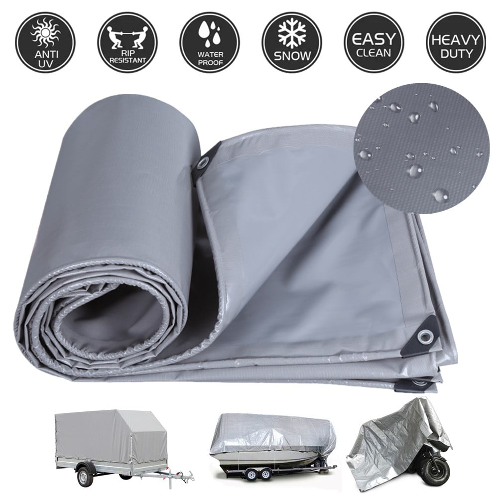 TOPCHANCES Heavy Duty 16mil Waterproof Tarp Tarpaulin Canopy Tent Thick ...