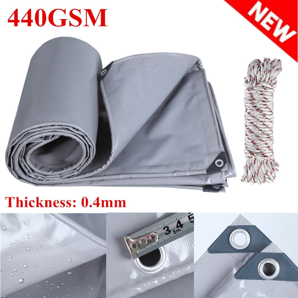 TOPCHANCES Heavy Duty Poly Tarp Cover 16 Mil Waterproof Tarpaulin ...