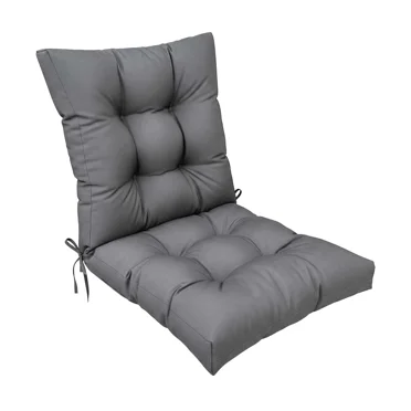 FUNDAZE Outdoor Chair Cushion Non-Skid Waterproof Seat Pad with Ties ...