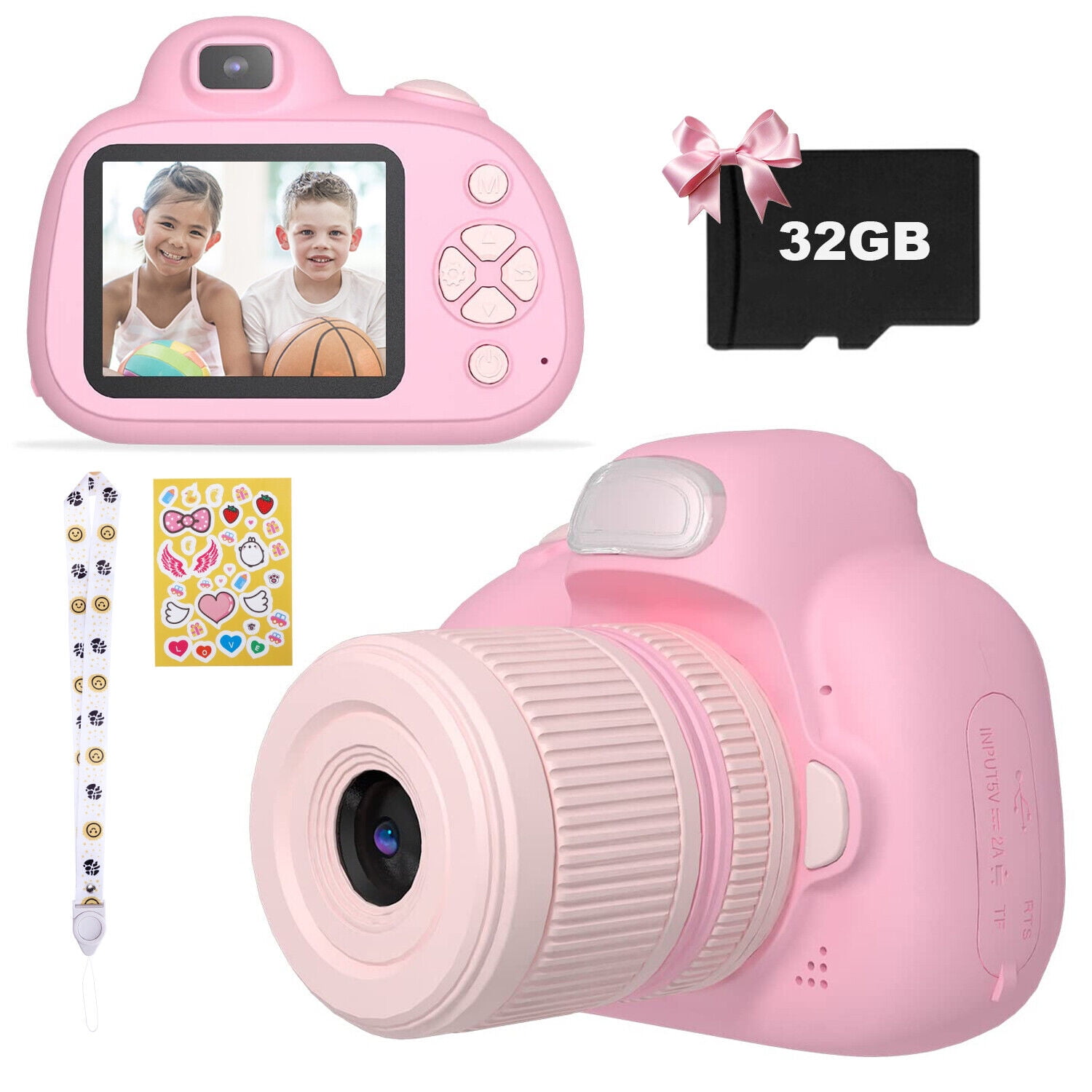 TOPCHANCES Kids Digital Camera, 1080P 2.4" IPS Screen Mini SLR, HD ...