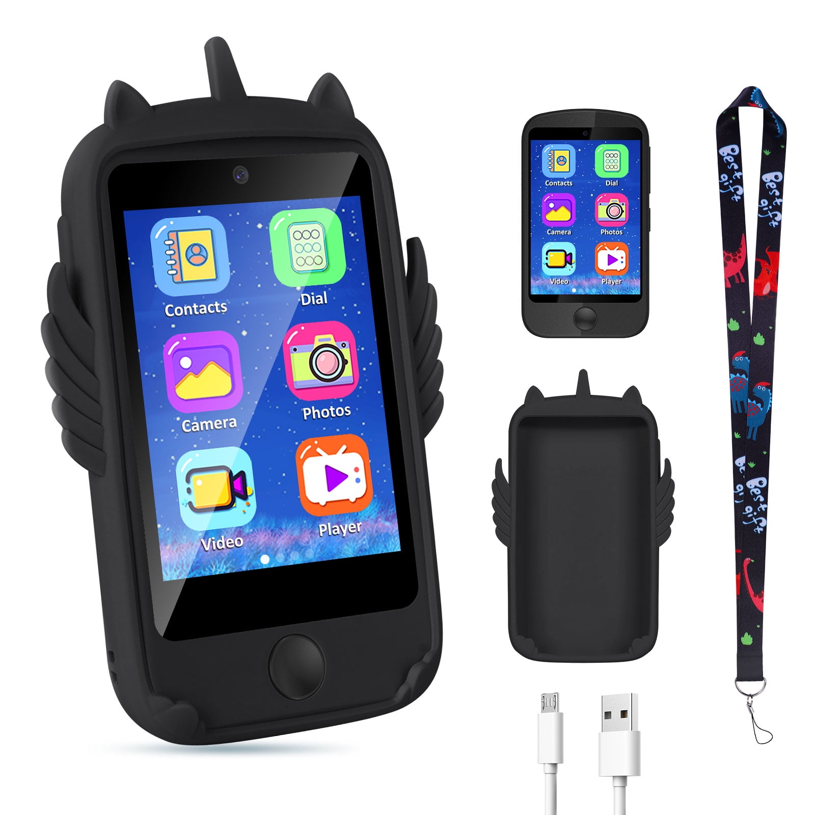 TOPCHANCES Kids Toys Phones, Toddlers Smart Cell Phone with 19 ...