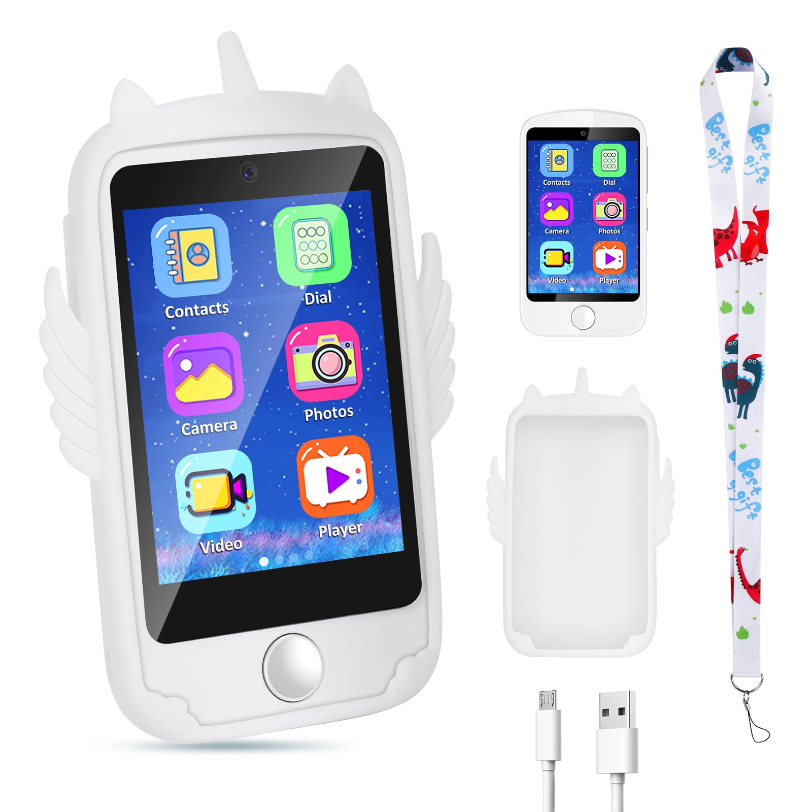 Topchances Kids Smart Phone, 19 Educational Games, Camera, MP3, Phone ...