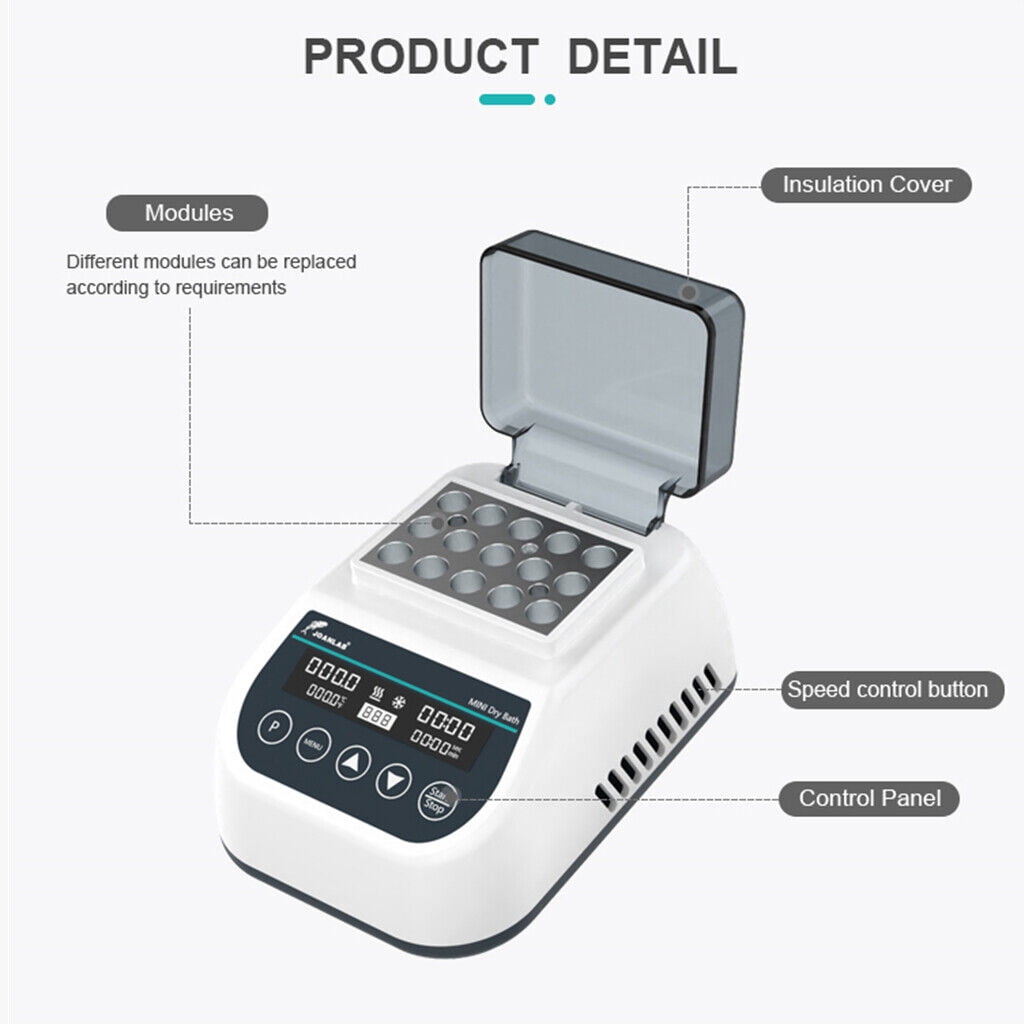 TOPCHANCES Lab Oscillating Shaker, Constant Temperature Metal Bath ...