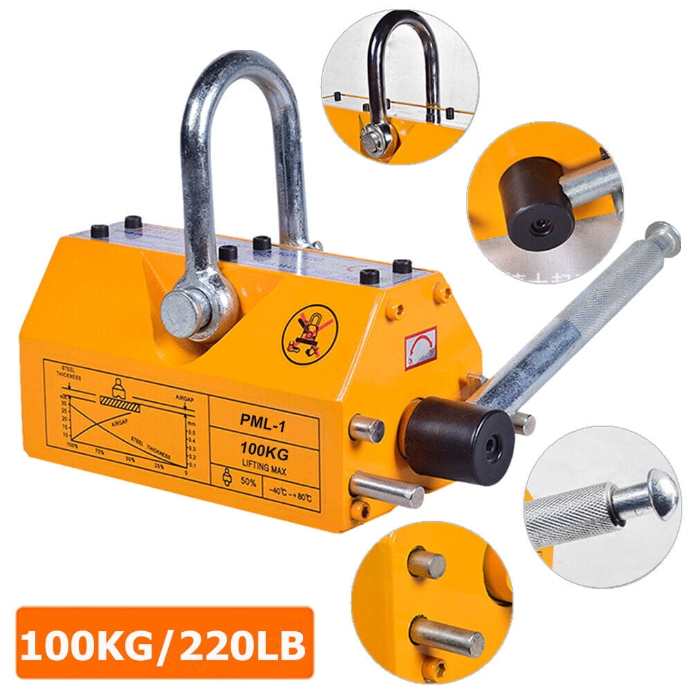 TOPCHANCES Magnetic Lifter, 2200 lbs/100kg Lifting Capacity, Permanent ...