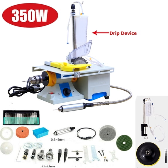 TOPCHANCES Mini Table Saw, Multifunction DIY Jewelry Rock Benchtop ...