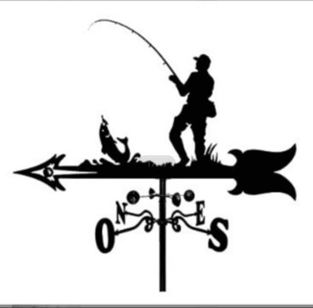 TOPCHANCES Outdoor Wind Vane Weather Vane Retro Wind Direction ...