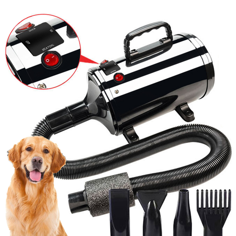 TOPCHANCES Pet Dog Hair Dryer Portable 2000W Low Noise Blow Blaster for ...