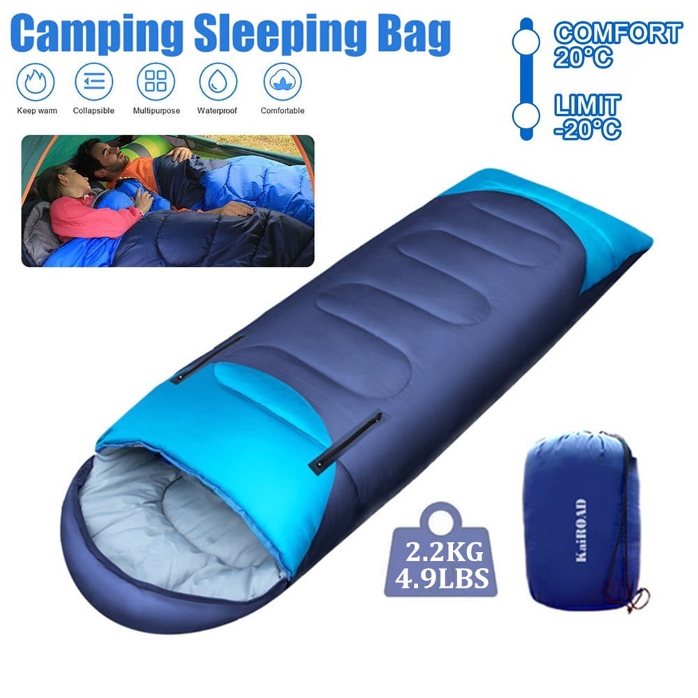 TOPCHANCES Sleeping Bag, 3 Season Waterproof Sleeping Bag Lightweight ...