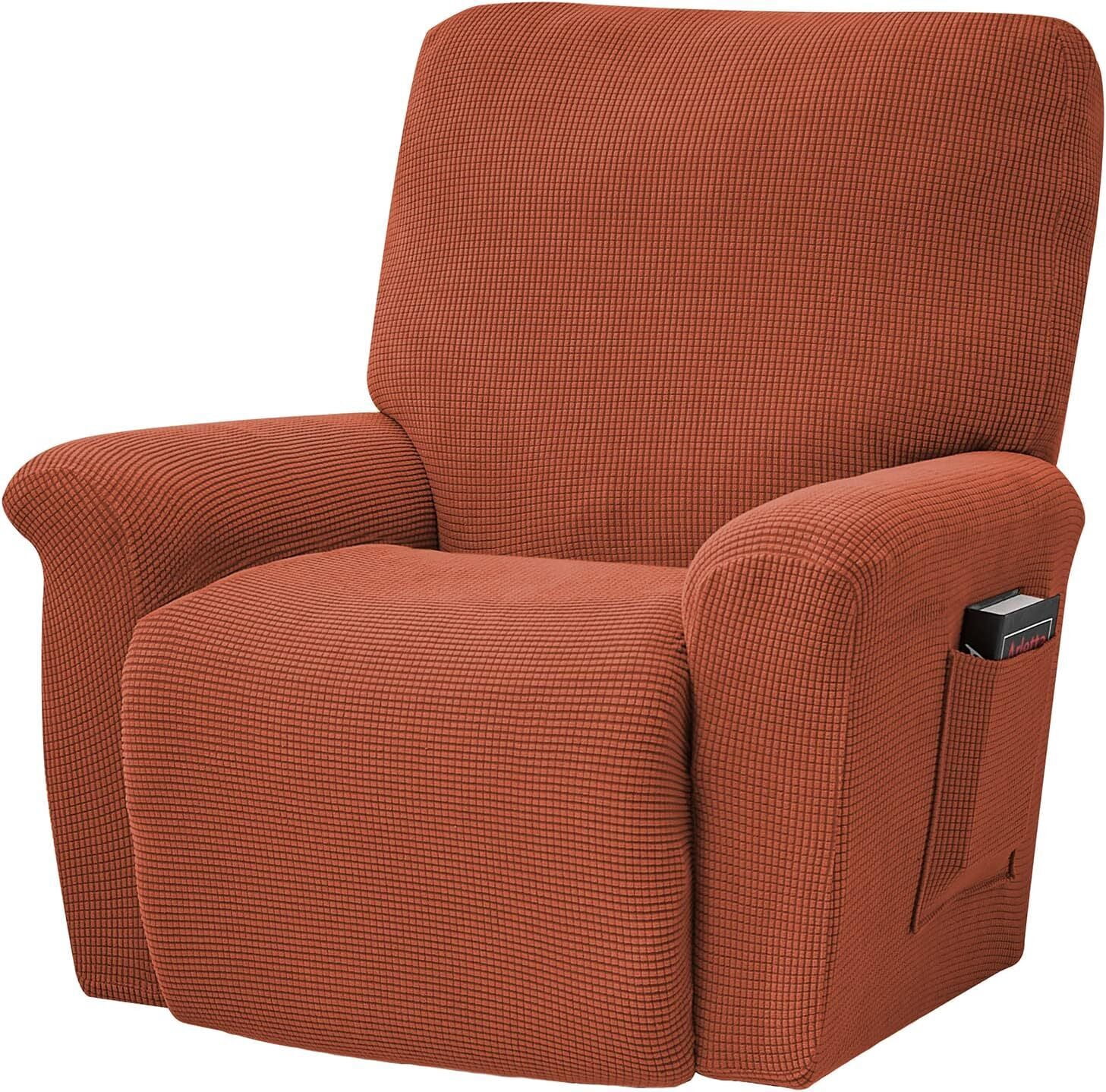 TOPCHANCES Stretch Recliner Chair Cover Armchair Lounge Couch Slipcover ...