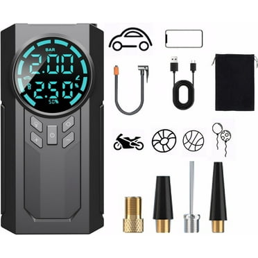 Bullseye Pocket Air Pro Tire Inflator Powerbank Electric Air Compressor ...