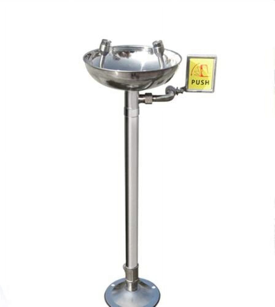 TOPCHANCES Vertical Eyewash Station Faucet, 304 Stainless Steel Face ...