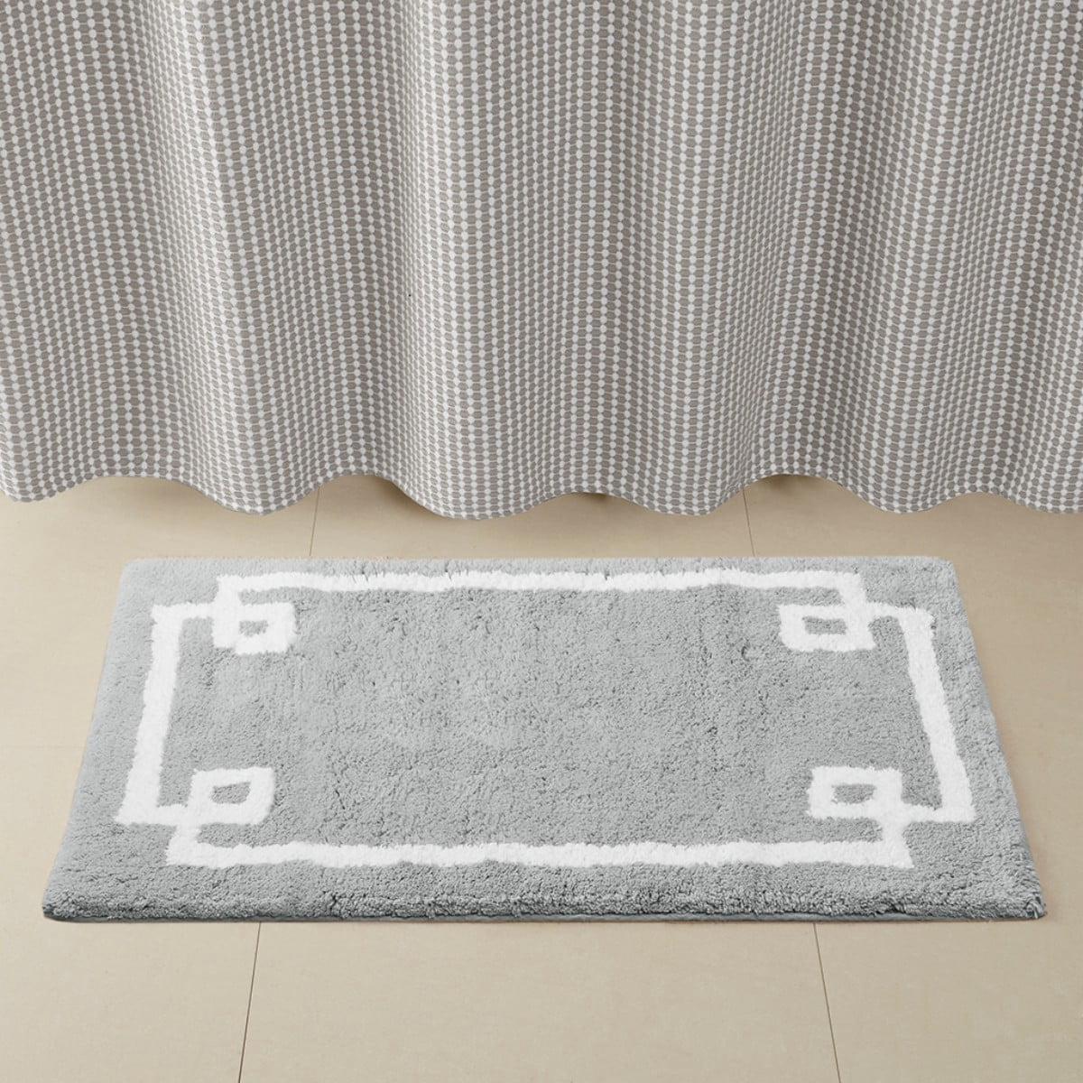 TOPCOMFY Bath Rug Cotton Tufted 20x30" Plush Non-Skid Latex Backing ...