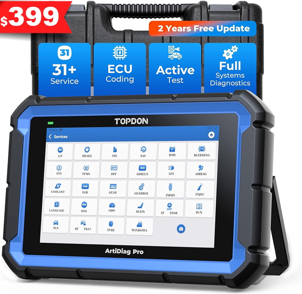 TOPDON ArtiDiag Pro Car Diagnostic Scan Tool, Online-Coding & OE-Level ...