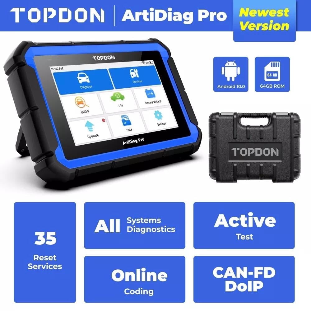 TOPDON ArtiDiag Pro Car Diagnostic Scanner, OE-Level Systems Diagnosis ...