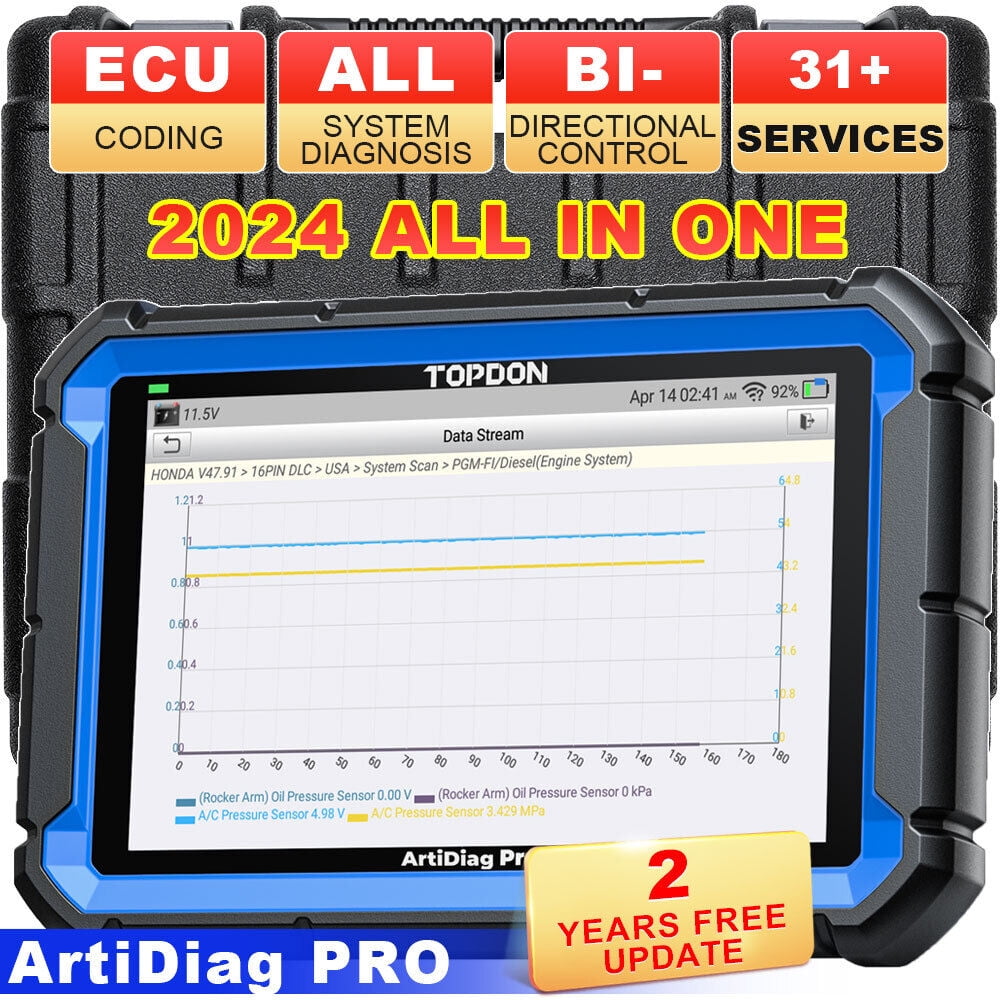 TOPDON ArtiDiag Pro Car Diagnostic Scanner, OE-Level Systems Diagnosis ...