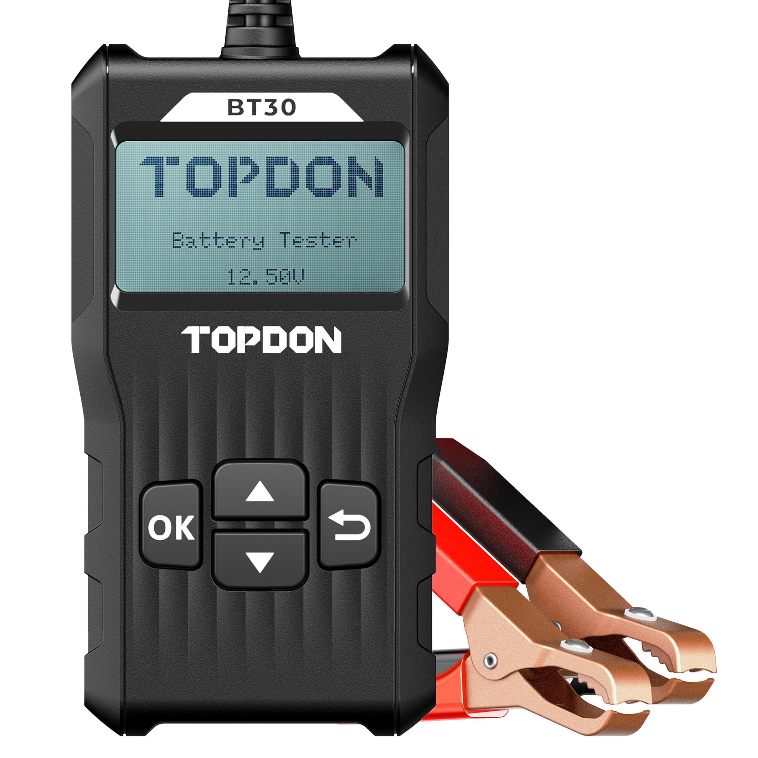 TOPDON BT30 12V Car Battery Tester Digital Automotive Diagnostic ...