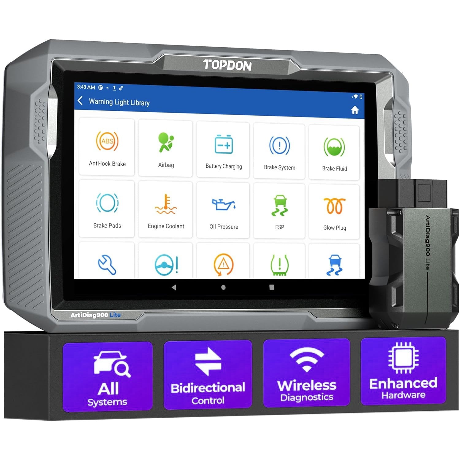 TOPDON Bidirectional Scan Tool, ArtiDiag900 Lite Automotive Diagnostic ...