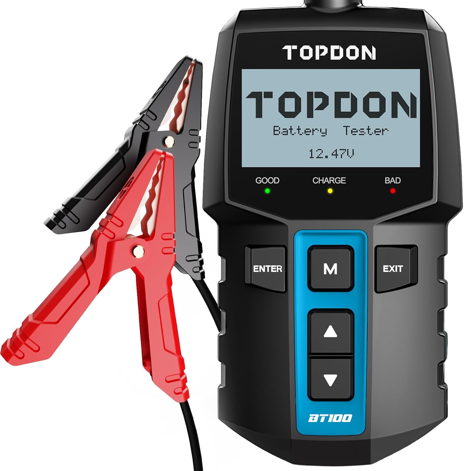 TOPDON Car Battery Tester BT100-A, Battery Tester Car 12 V with 100 ...