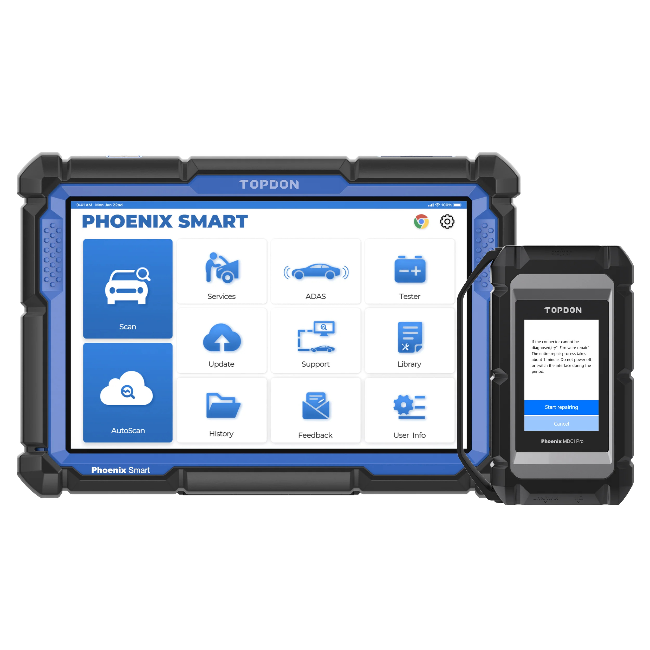 "TOPDON Phoenix Smart Mechanic's Choice - 10.1"" OE-Level Diagnostic ...