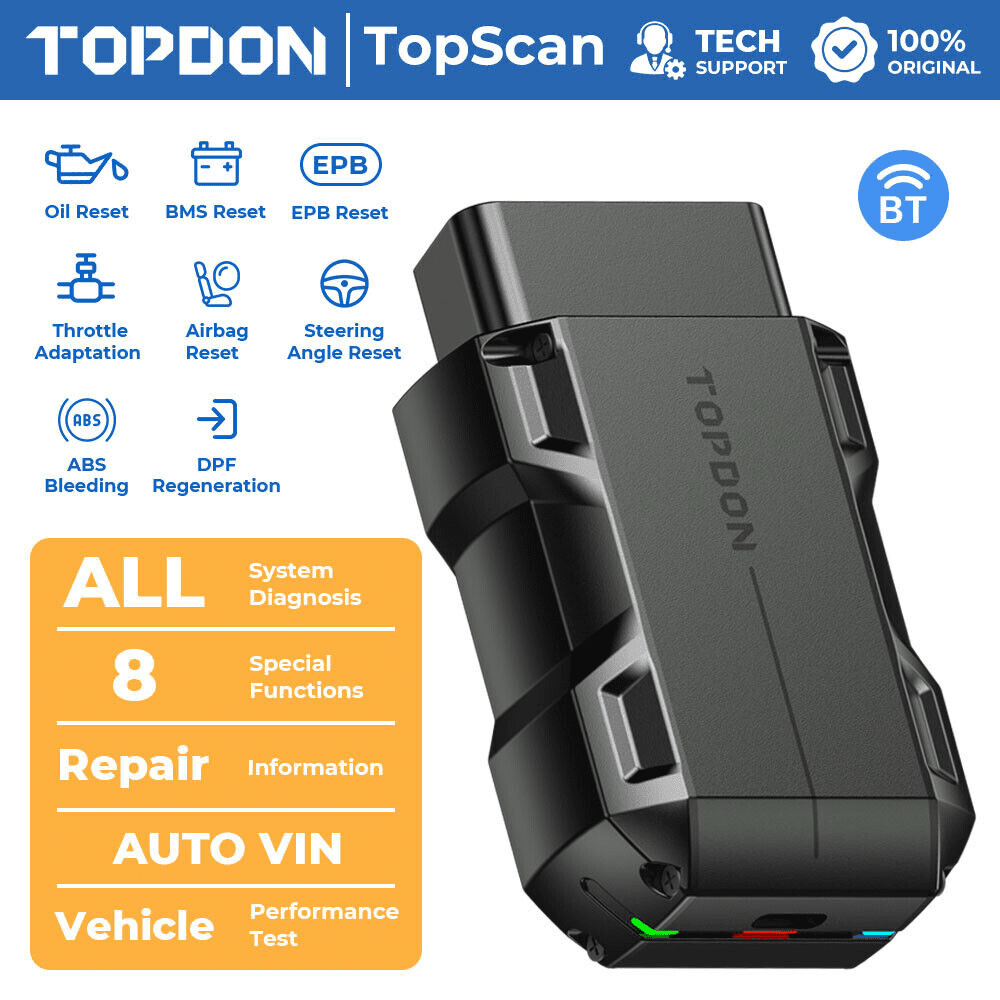 TOPDON TopScan Lite Scanner Smart Diagnostic Tool DTC Repair Guide ...