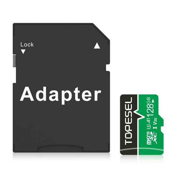 TOPESEL 128GB MicroSD, U3 Class 10, with Adapter for Nintendo Switch ...