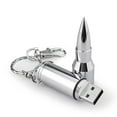 TOPESEL 32GB Bullet Shape USB Drive Flash with Keychain Metal Thumb ...