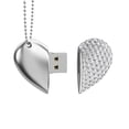 TOPESEL 32GB Heart Shape USB 2.0 Flash Drive Crystal Memory Stick Thumb ...