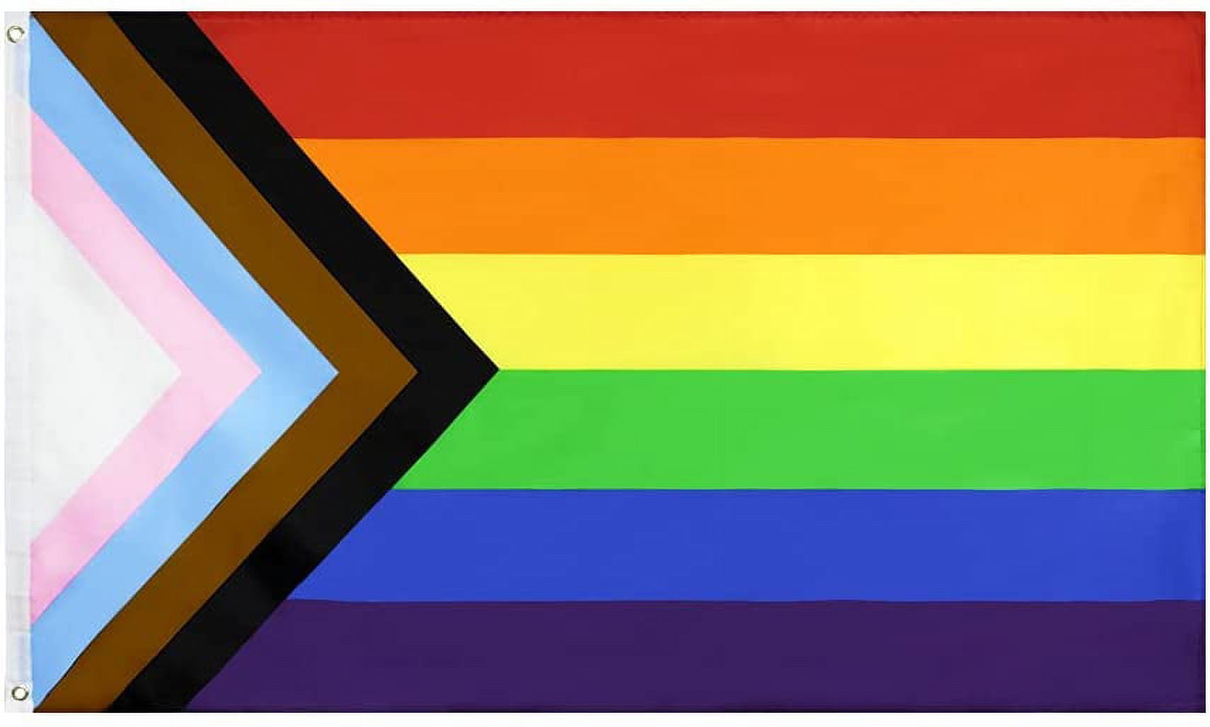 TOPFLAGS 4' x 6' Progress Pride Flag 4x6 Feet - Vivid Color and Fade ...