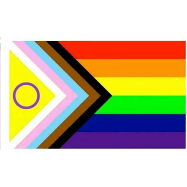 New Intersex Inclusive Progress Pride Flag 3x5 Outdoor Lgbtq Rainbow