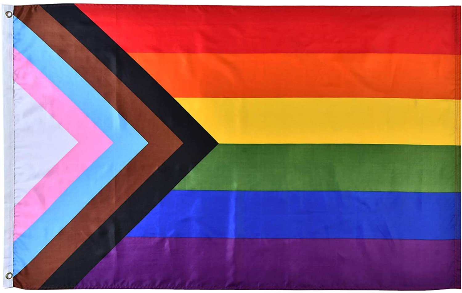 Topflags Progress Pride Rainbow Flag 3x5 Outdoor All Inlcusive