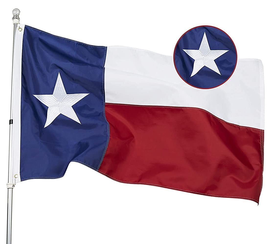 TOPFLAGS State Of Texas TX Flag 3x5 Feet Embroidered Star Sewn Stripes ...