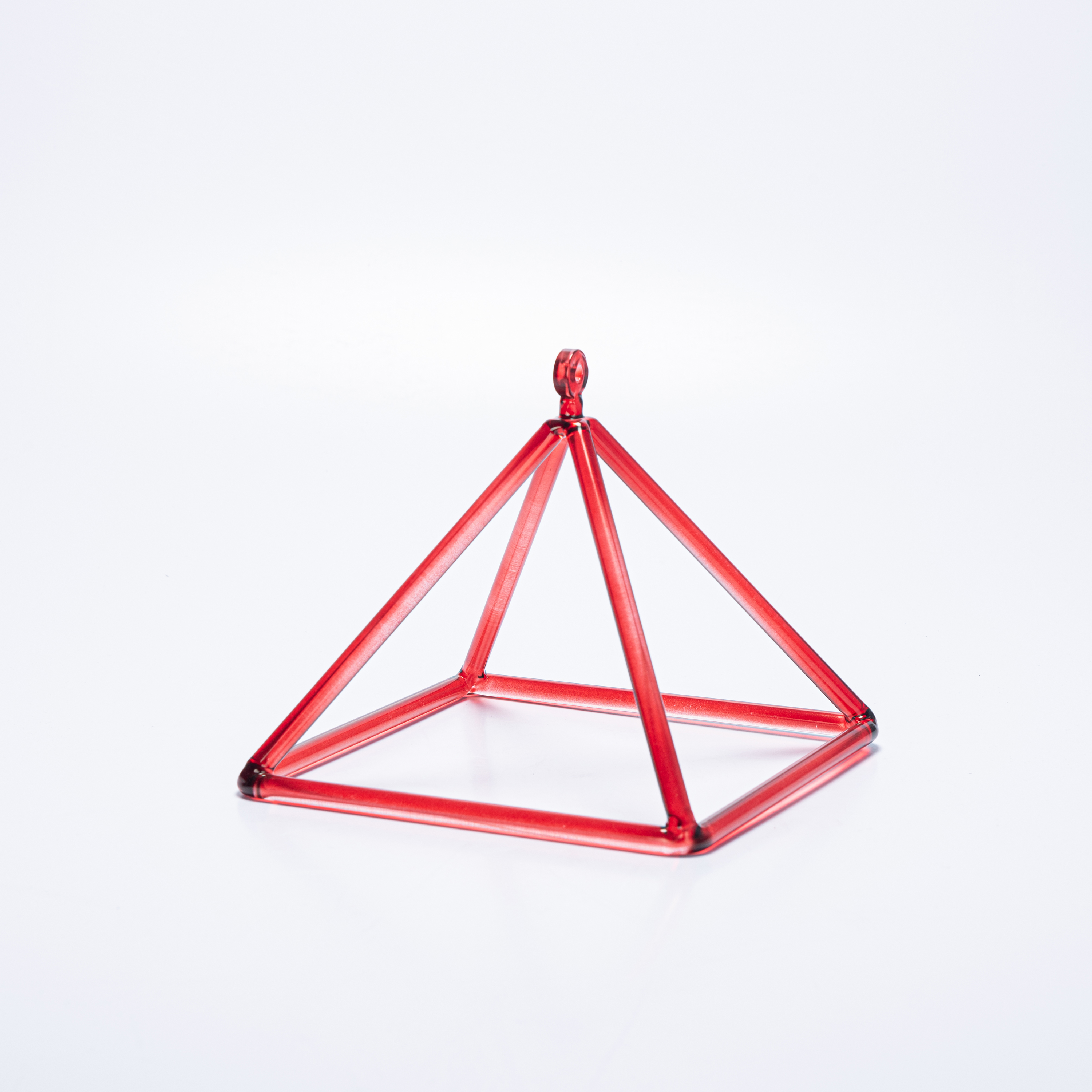 TOPFUND 10 inch Red Crystal Singing Pyramid Percussion Instruments Yoga ...