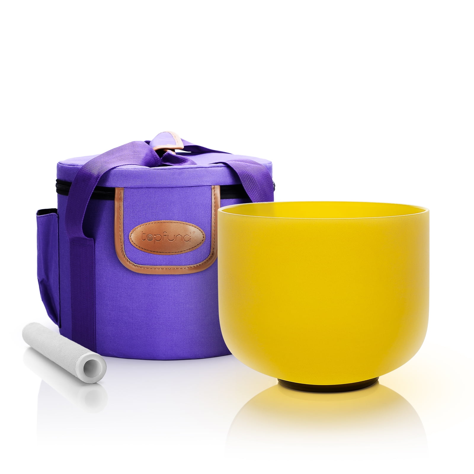 TOPFUND 432Hz Yellow E Note Solar Plexus Chakra 12 inch Crystal Singing ...