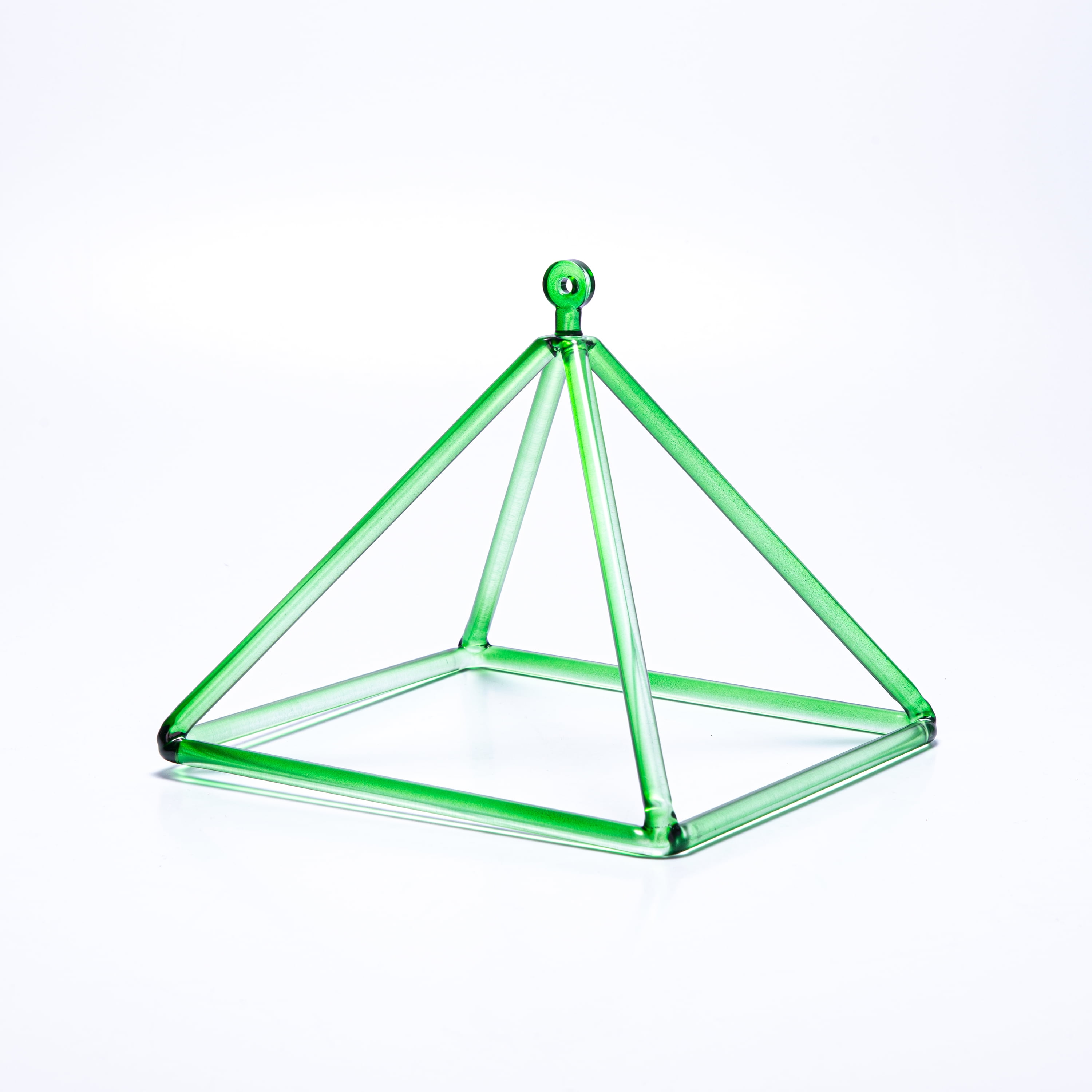 TOPFUND Green Crystal Singing Pyramid 10 inch with Artificial Leather ...