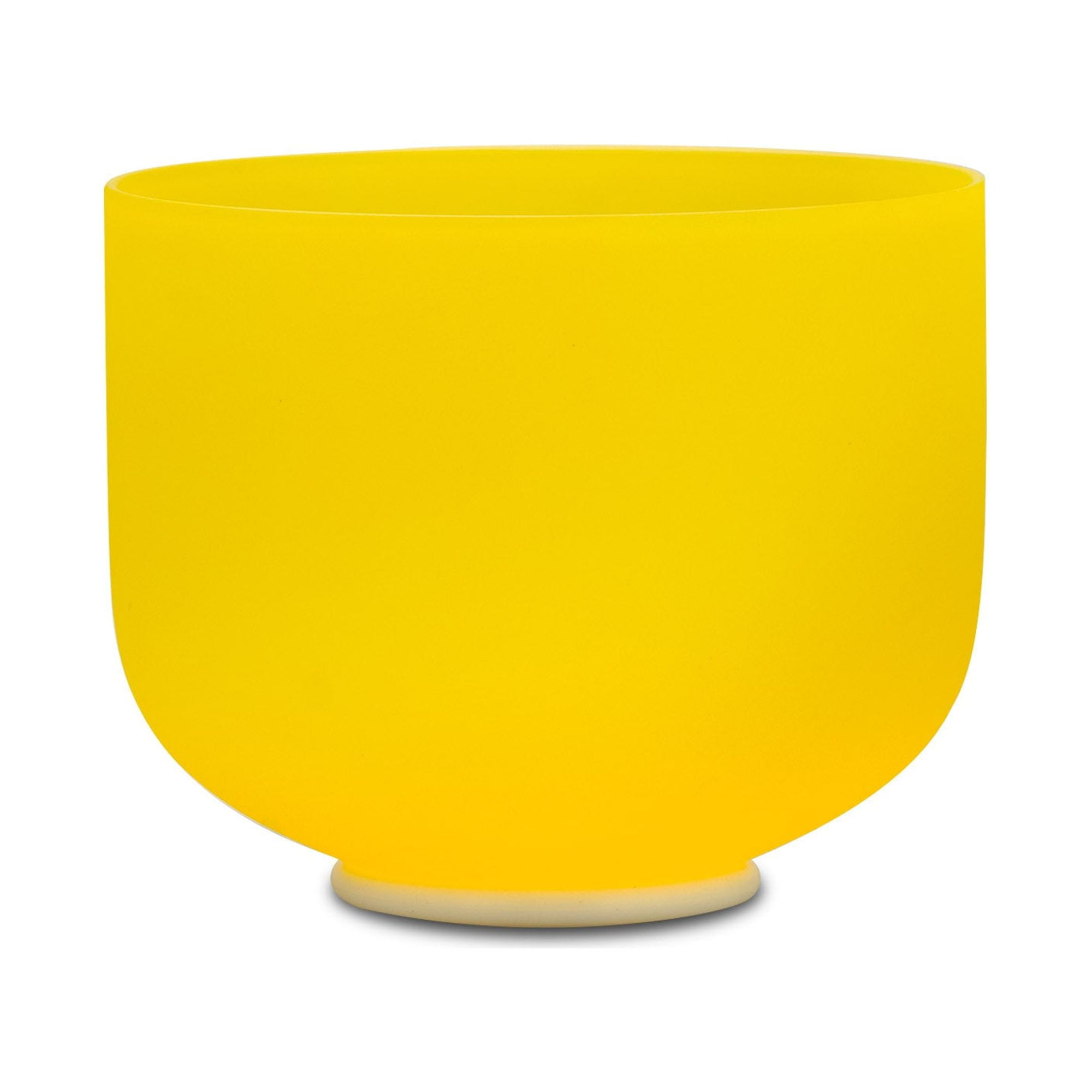 TOPFUNDX 528 Hz Yellow 7 inch Crystal Singing Bowl withSuede Stick ...
