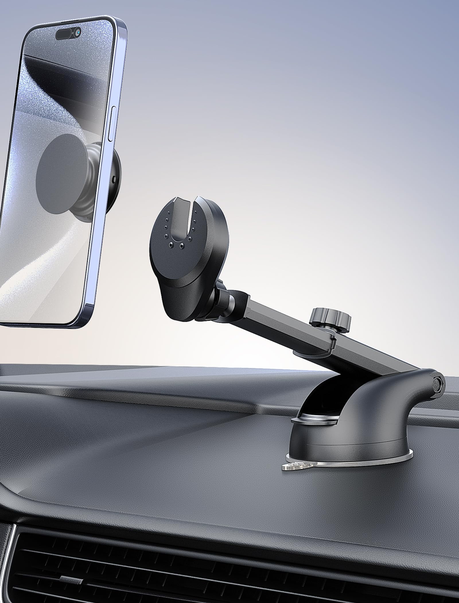 TOPGO [2024 Upgraded] Socket Car Phone Mount, [Extra Sticky, Non-Shaking] Multi-Functional ...