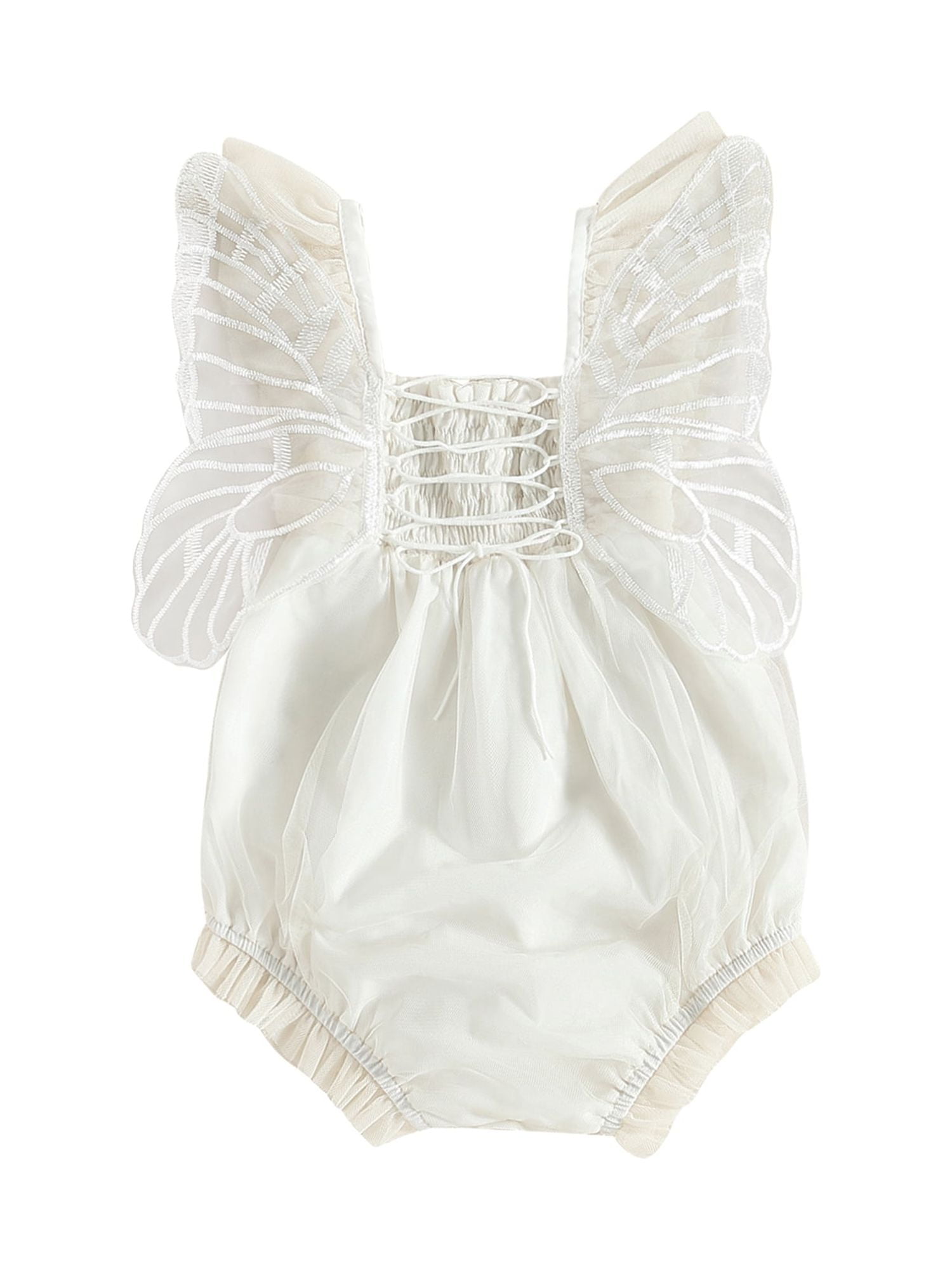 TOPGOD Infant Baby Girl Summer Clothing Outfits Fly Sleeve Romper ...