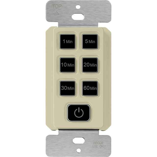 TOPGREENER 1-Hour No Neutral Wire Countdown Timer Switch, 1-5-10-20-30 ...