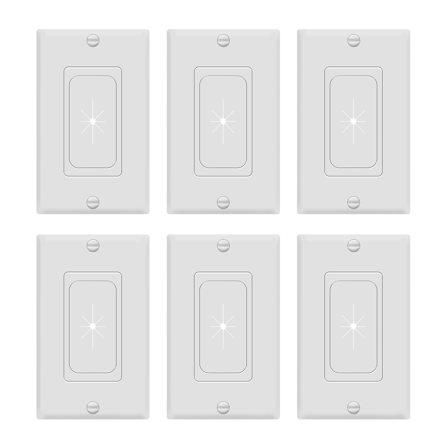 TOPGREENER Flexible Rubber Wall Grommet Insert with Decorator Wall ...