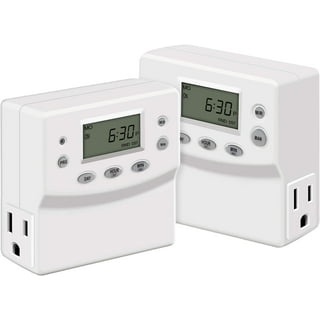 Prime 125V In-Wall Astronomic 7-Day Timer TNDIWA7D2W - Walmart.com