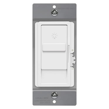 hgudesign Elite Series Kalide Dual Load Dimmer Light Switch, Double ...